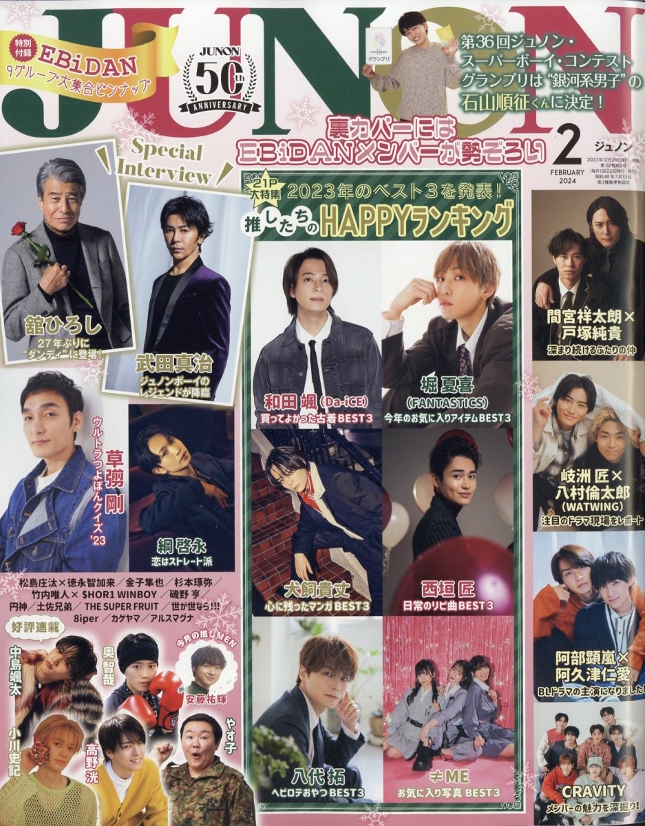 JUNON (ジュノン) 2024年 02月号 [雑誌]