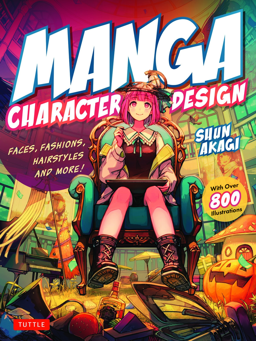 Manga Character Design Faces, Fashions, Hairstyles and More! (With Over ...
