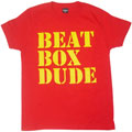 AFRA & INCREDIBLE BEATBOX BAND×SHASHAMIN/BEATBOX DUDE T-shirt A Red/Mサイズ