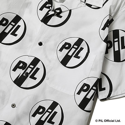Public Image Ltd./Public Image Ltd. REPEATED LOGO OPEN COLLAR SHIRT ...