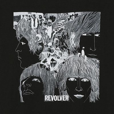 The Beatles/The Beatles Revolver Cover Tracklist L/S Tee Black/Lサイズ
