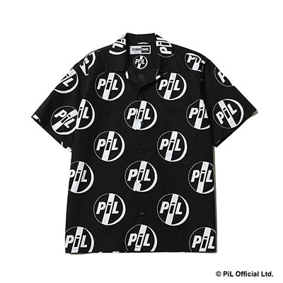 Public Image Ltd./Public Image Ltd. REPEATED LOGO OPEN COLLAR SHIRT ...