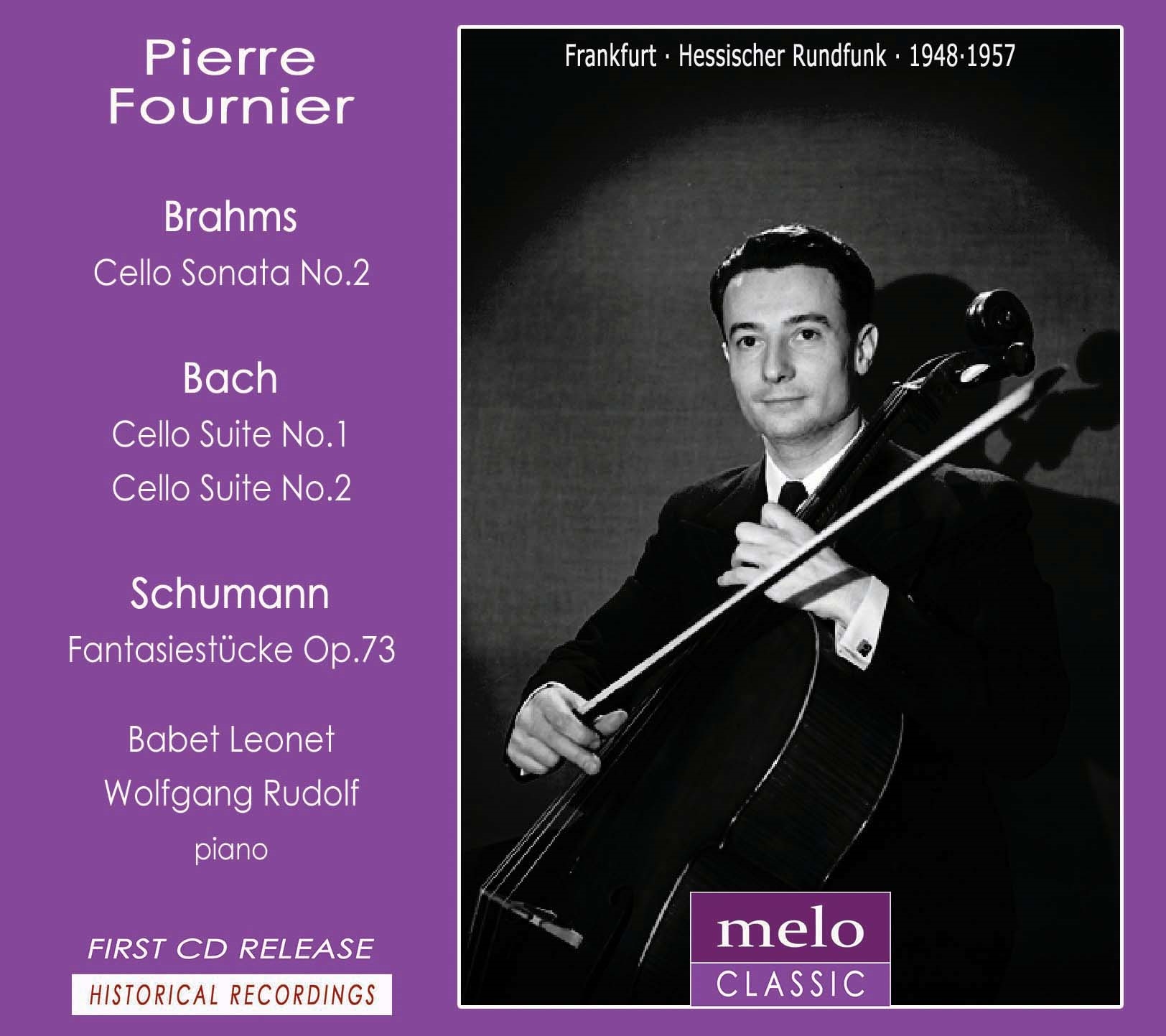 Pierre Fournier plays Brahms, Bach and Schumann/ピエール・フルニエ