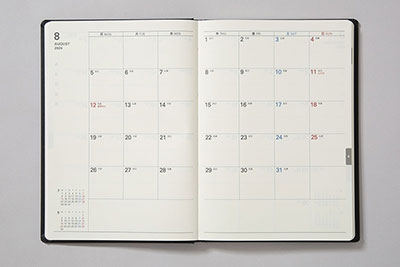 2024年 手帳 1月始まり No.189 Camio B6 [黒]高橋書店 B6判 マンスリー