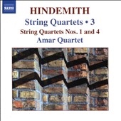 アマル弦楽四重奏団/Hindemith: String Quartets Vol.3 - No.1, No.4
