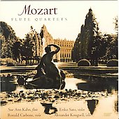 MOZART:FLUTE QUARTETS:K.285/K.285a/K.298/K.285b:SUE ANN KAHN(fl)/ERIKO SATO(vn)/RONALD CARBONE ...